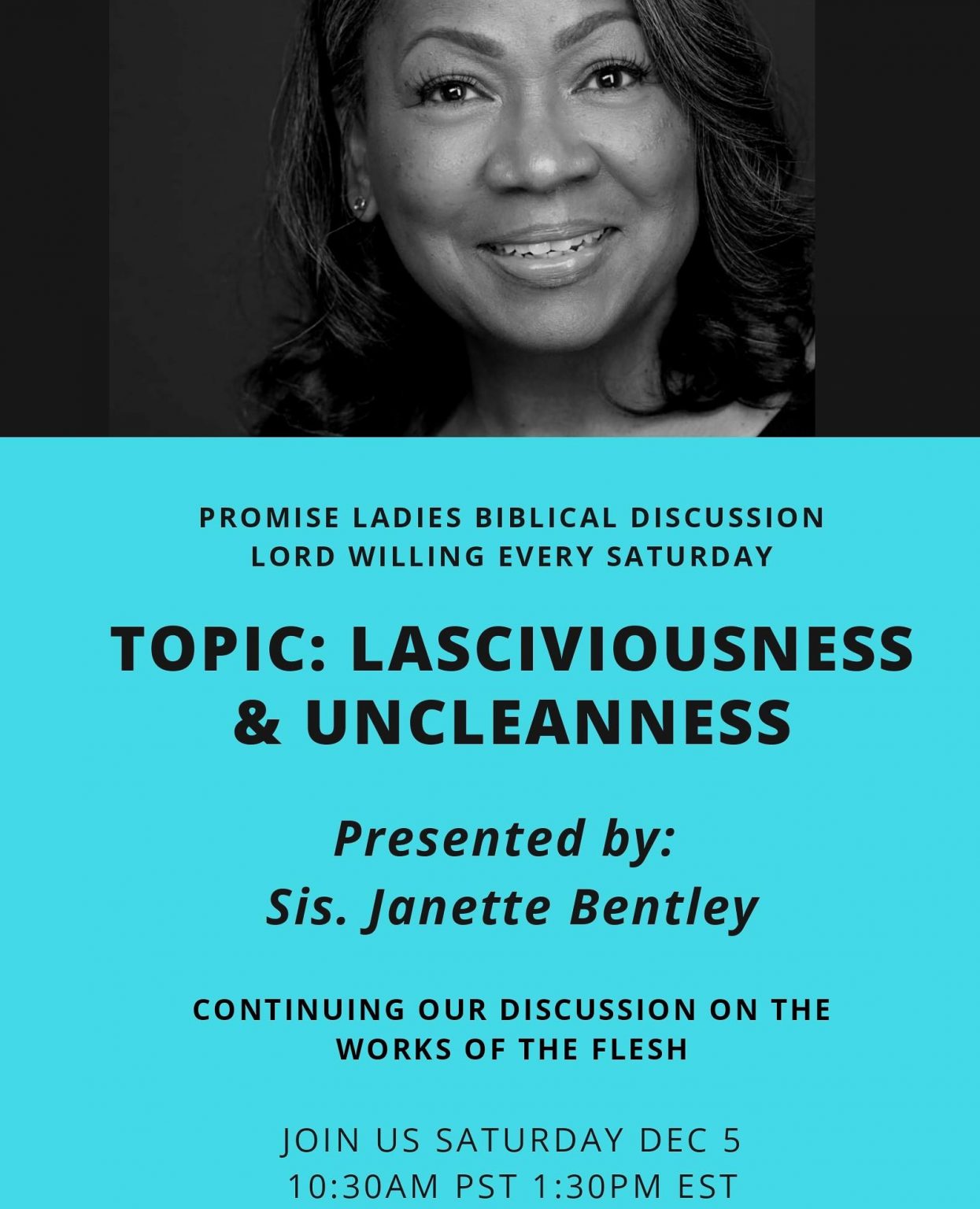 Topic: Lasciviousness & Uncleanness - Promise of God